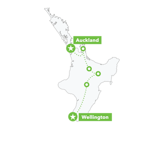 Coasts & Culture Tour map